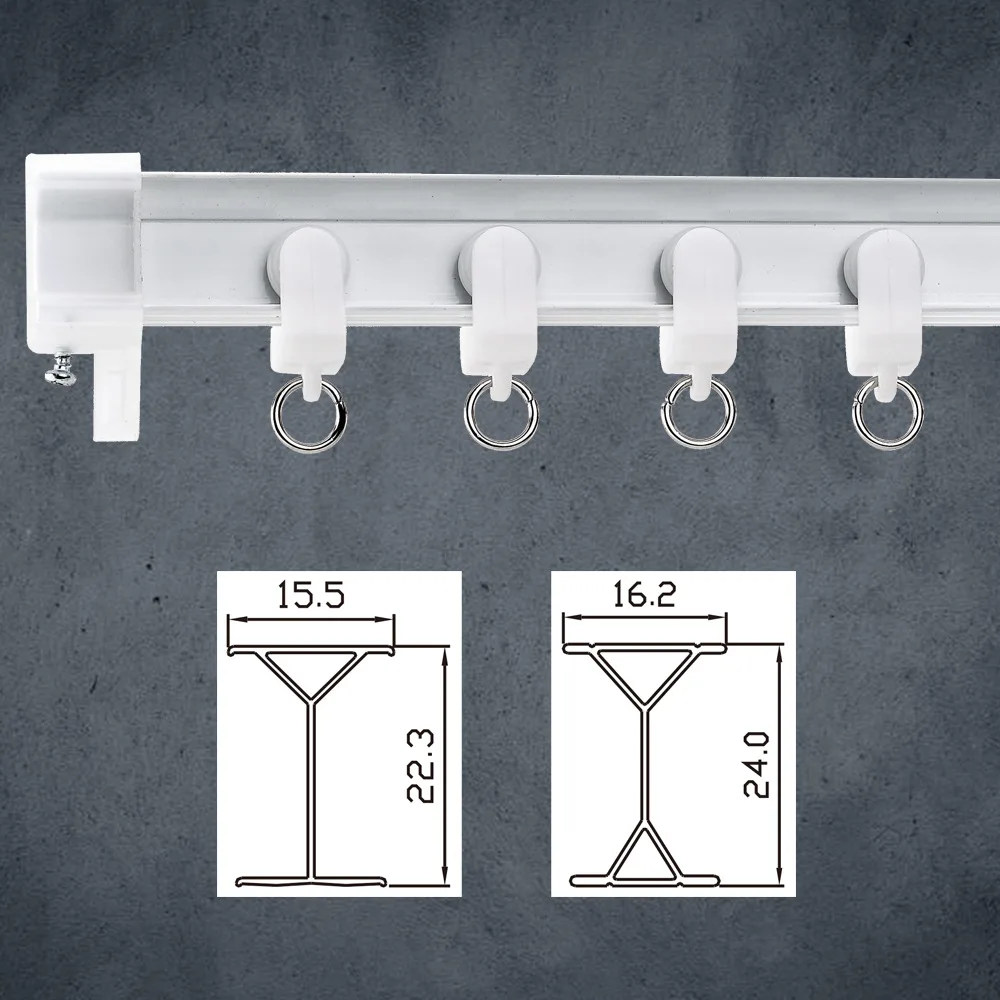 Curtain Track Runner Plastic Curtain Rail Runner Curtain Track Runner ...