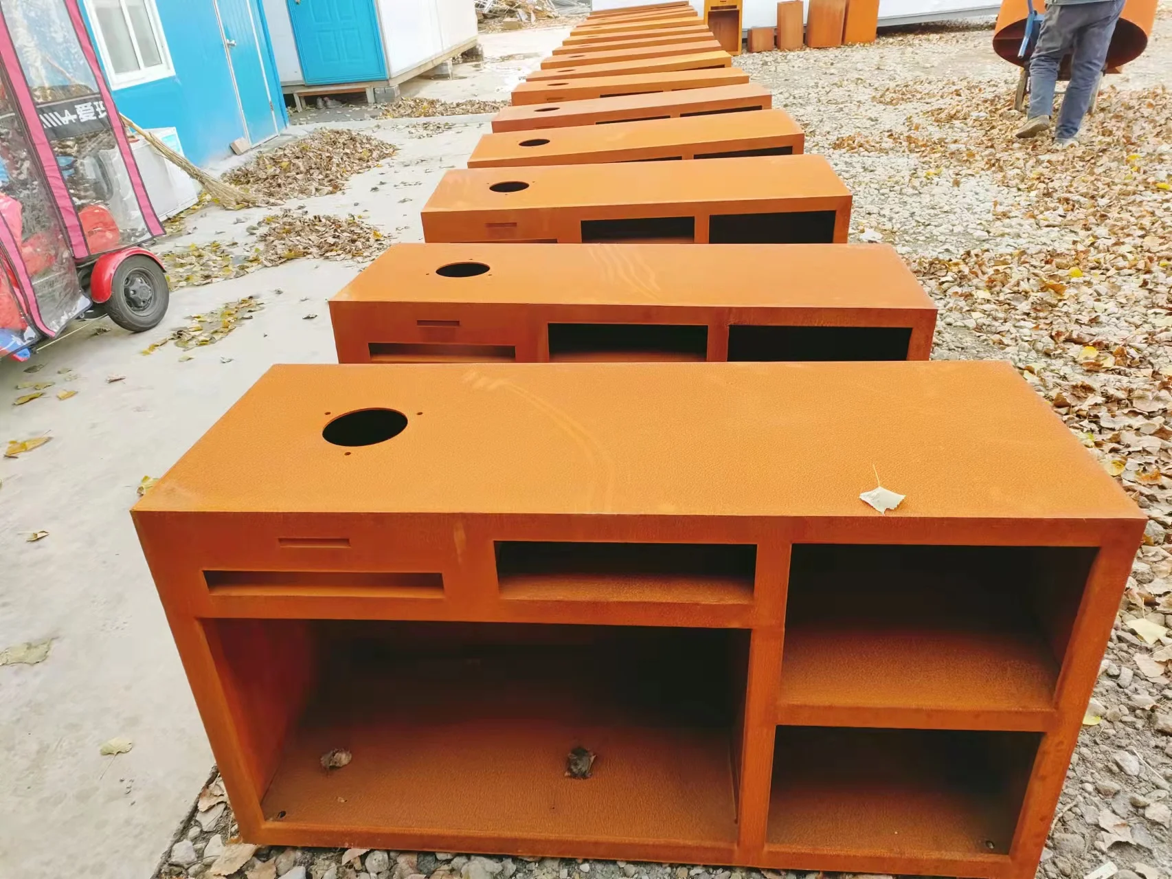 New Design Corten Steel Brazier Fire Pit Smoker Barbecue Portable ...