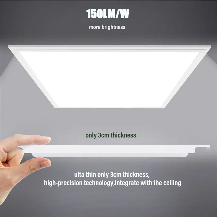 2ft X 2ft 3ft X 3ft Commercial LED Panel Lights Square Black LED ...