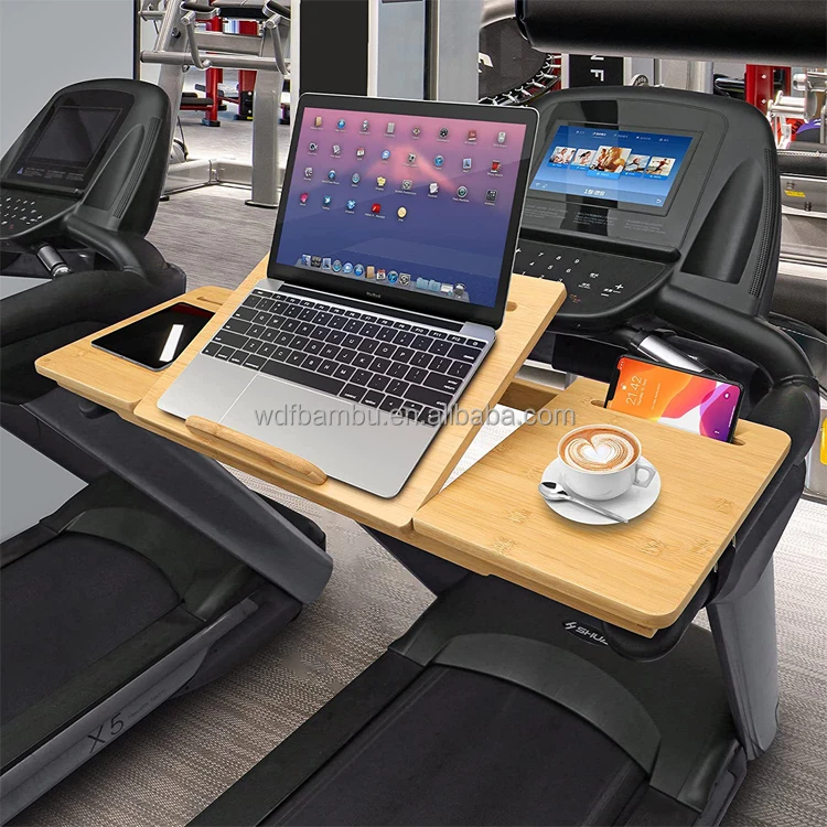 Height Adjustable Bamboo Treadmill Desk - Versatile & Stylish