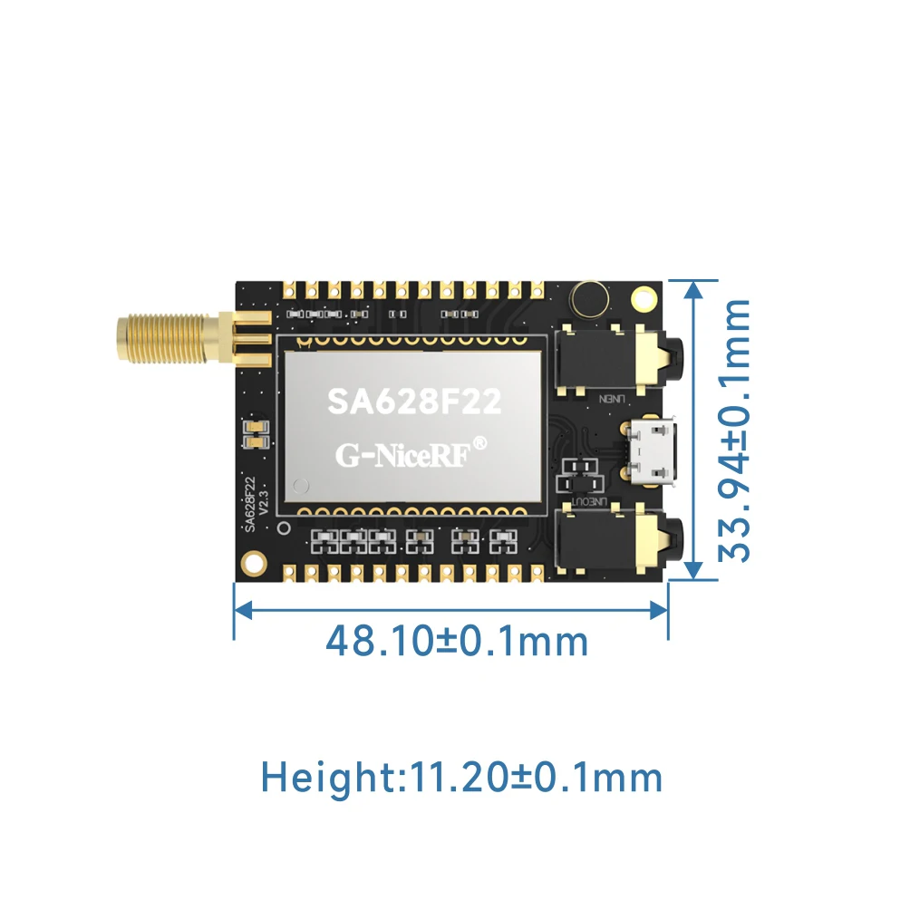 G-nicerf Sa628f22 Full Duplex High Voice Quality 420~510mhz Wireless ...