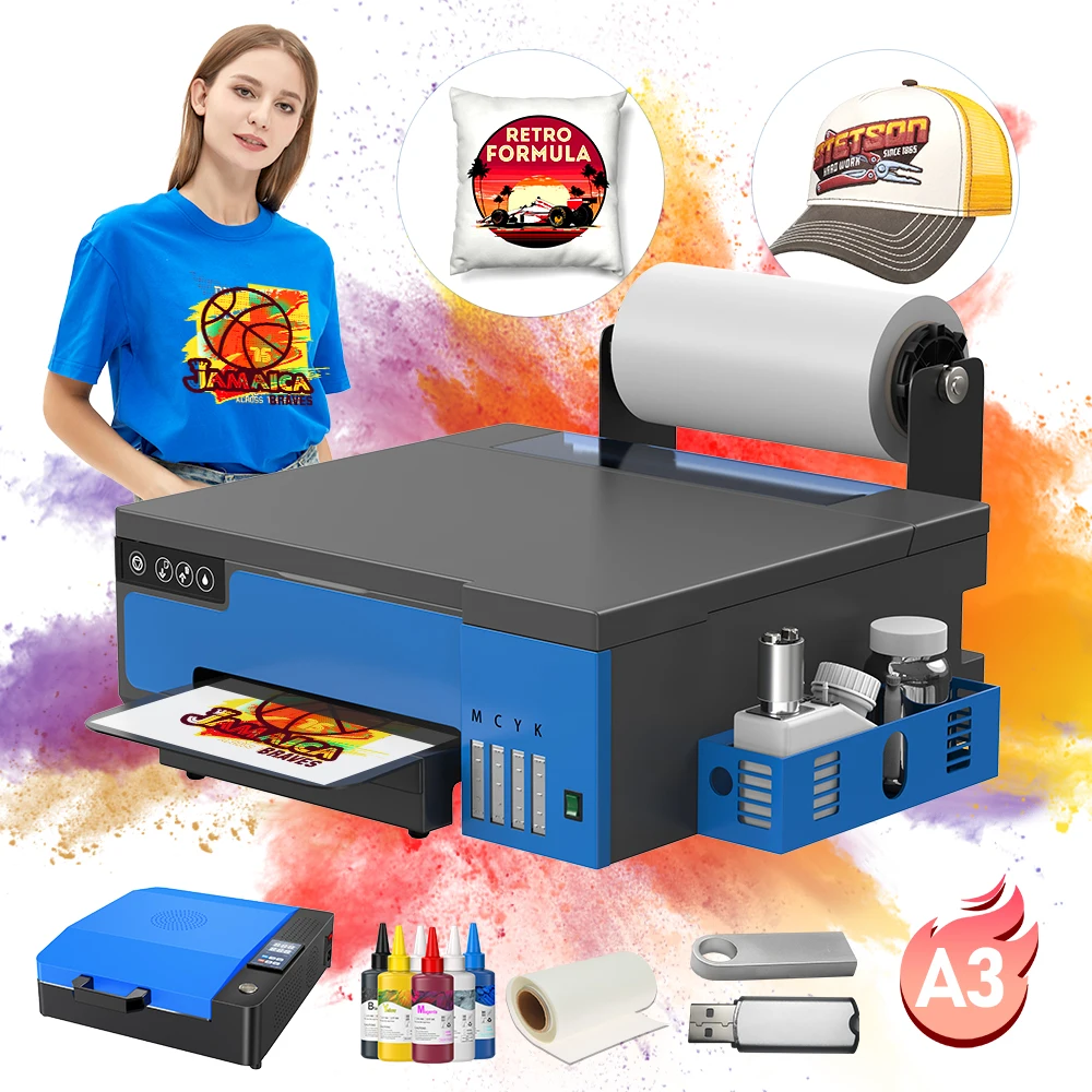 Colorsun 2024 DTF Printer White Ink Mixing DTF Print Direct to Heat ...