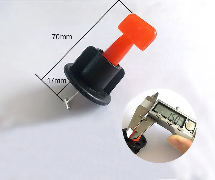 T Pin Tile Leveler Adjustable Tile Spacers T-lock Yellow Reusable Kit ...