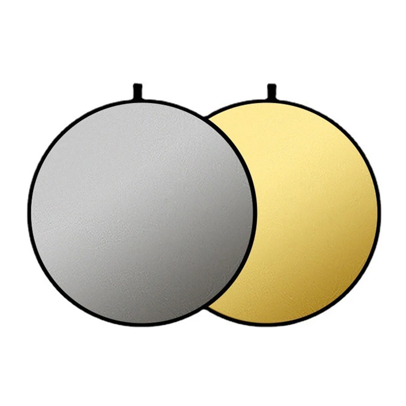 2in1 Photography Reflector 30cm 60cm 80cm 110cm Collapsible Portable ...