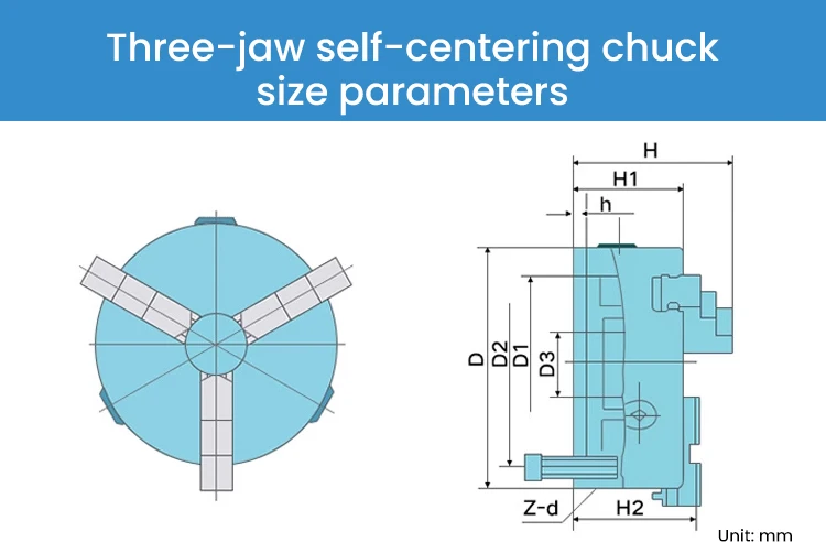 BWIN K11 80 160A 400 Series 3 Jaw Lathe Chuck - Precision & Durability