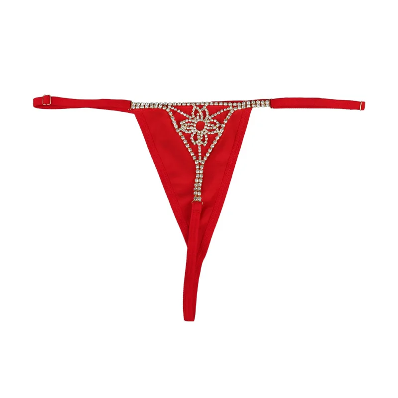 Luxury Personalized Rhinestone G String Butterfly Sexy