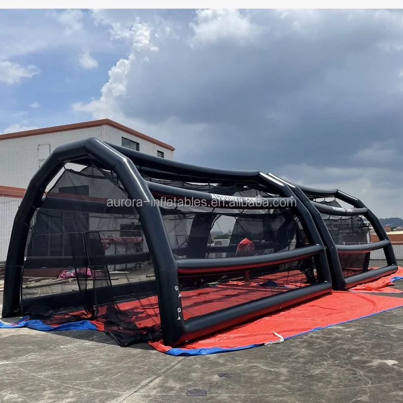 40ft PVC Batting Cages - Inflatable Baseball Training Tools