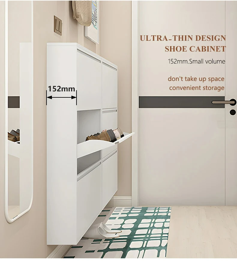 Modern Steel Shoe Rack Cabinet Storage Convertible For Living Room ...