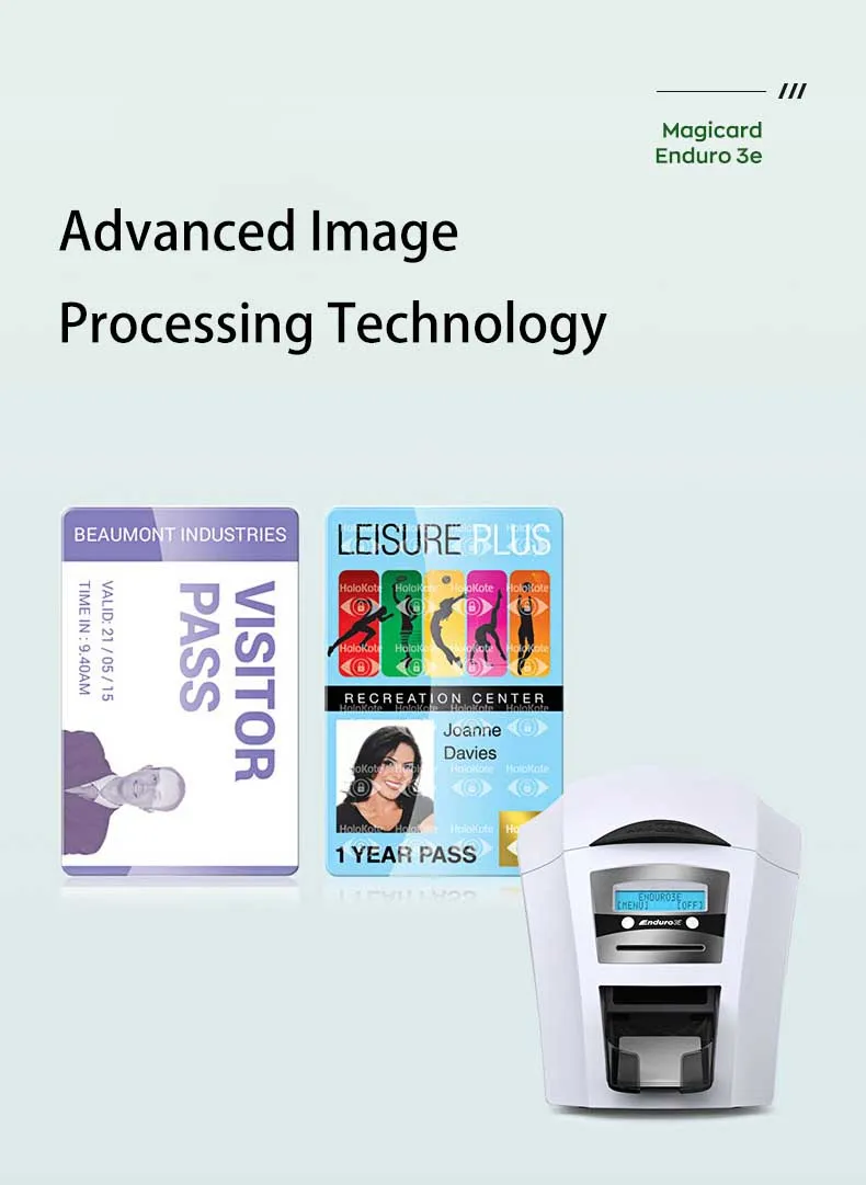 Double-Sided Plastic ID Card Printer - Print PVC Cards with 300 DPI ...