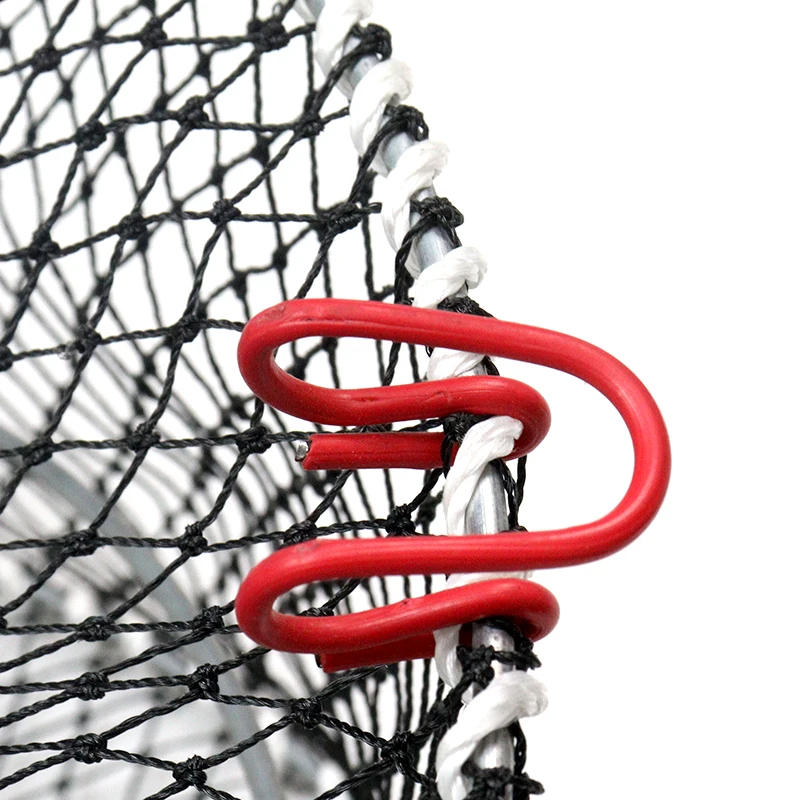 Spring-loaded Metal Frame Folding Lobster Trap Black Nylon Mesh ...