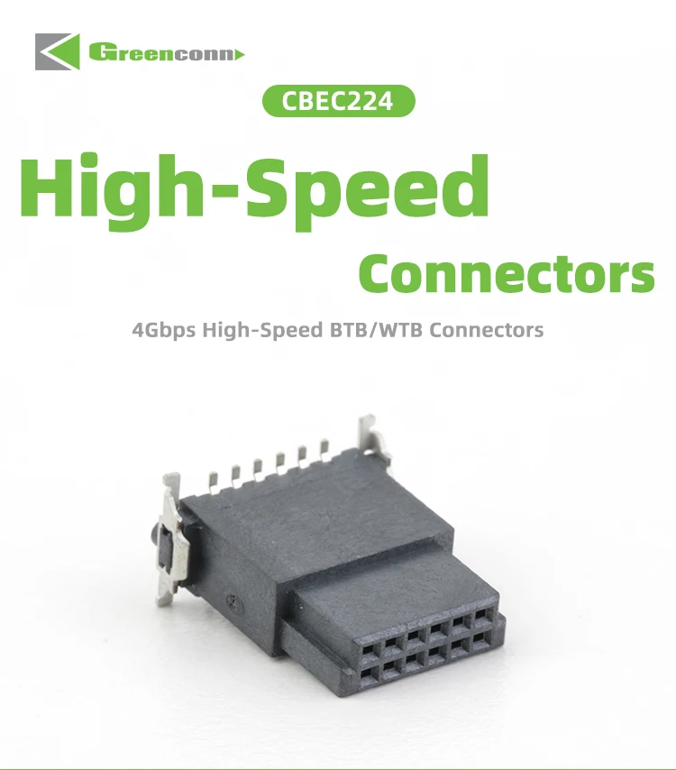High Speed Board To Board Mezzanine Connectors 1.27 Mm Pin Electrical ...