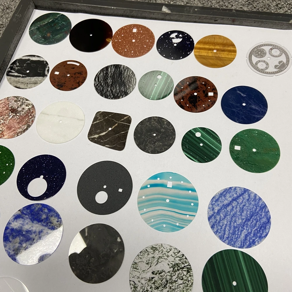 Hq Gems Synthetic Opal 25.5mmx0.47mm Blue Opal Dial For Watch Making ...