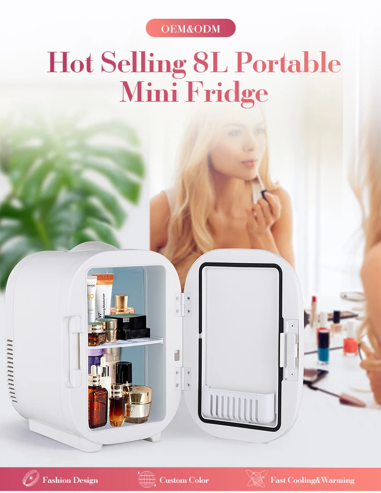 Home 8l Cooler Refrigerator Mini Skincare Fridge Soda Mini Fridge For ...