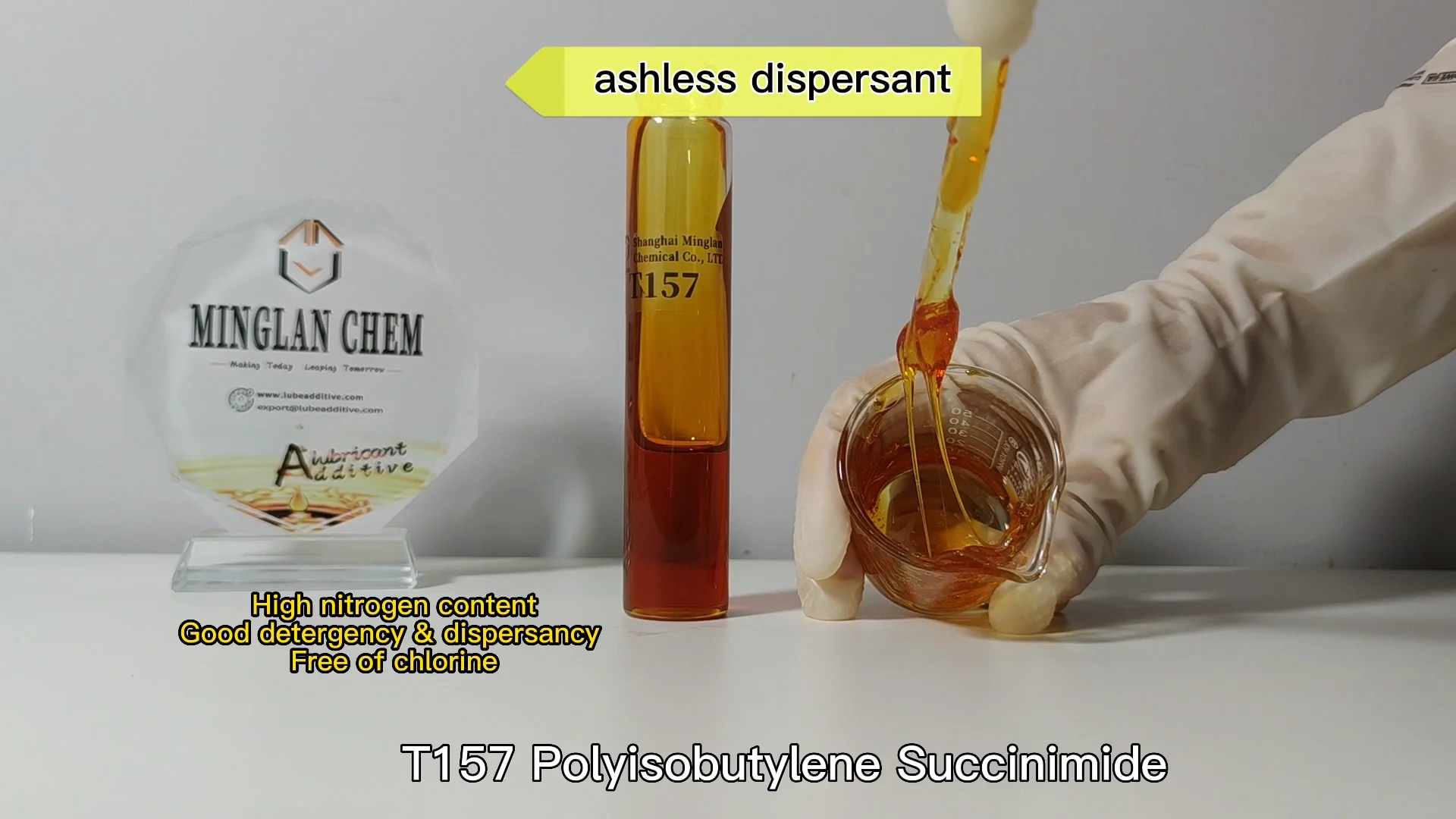 T157 Polyisobutylene Succinimide Lubricant Additive Ashless Dispersant - Buy Ashless Dispersant ...