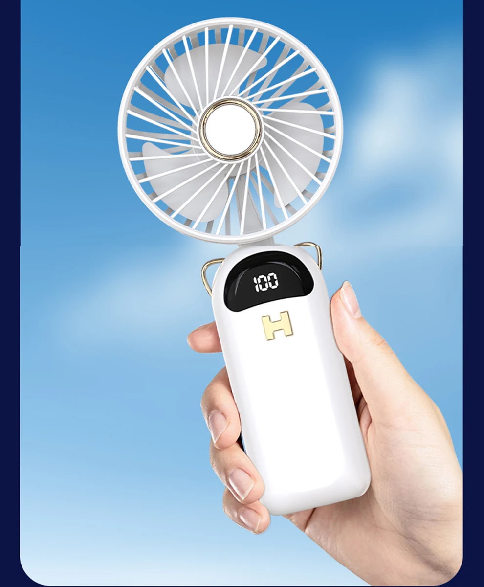 LOGO Customise Wearable Rechargeable Usb Mini Handheld Small Fan Air ...