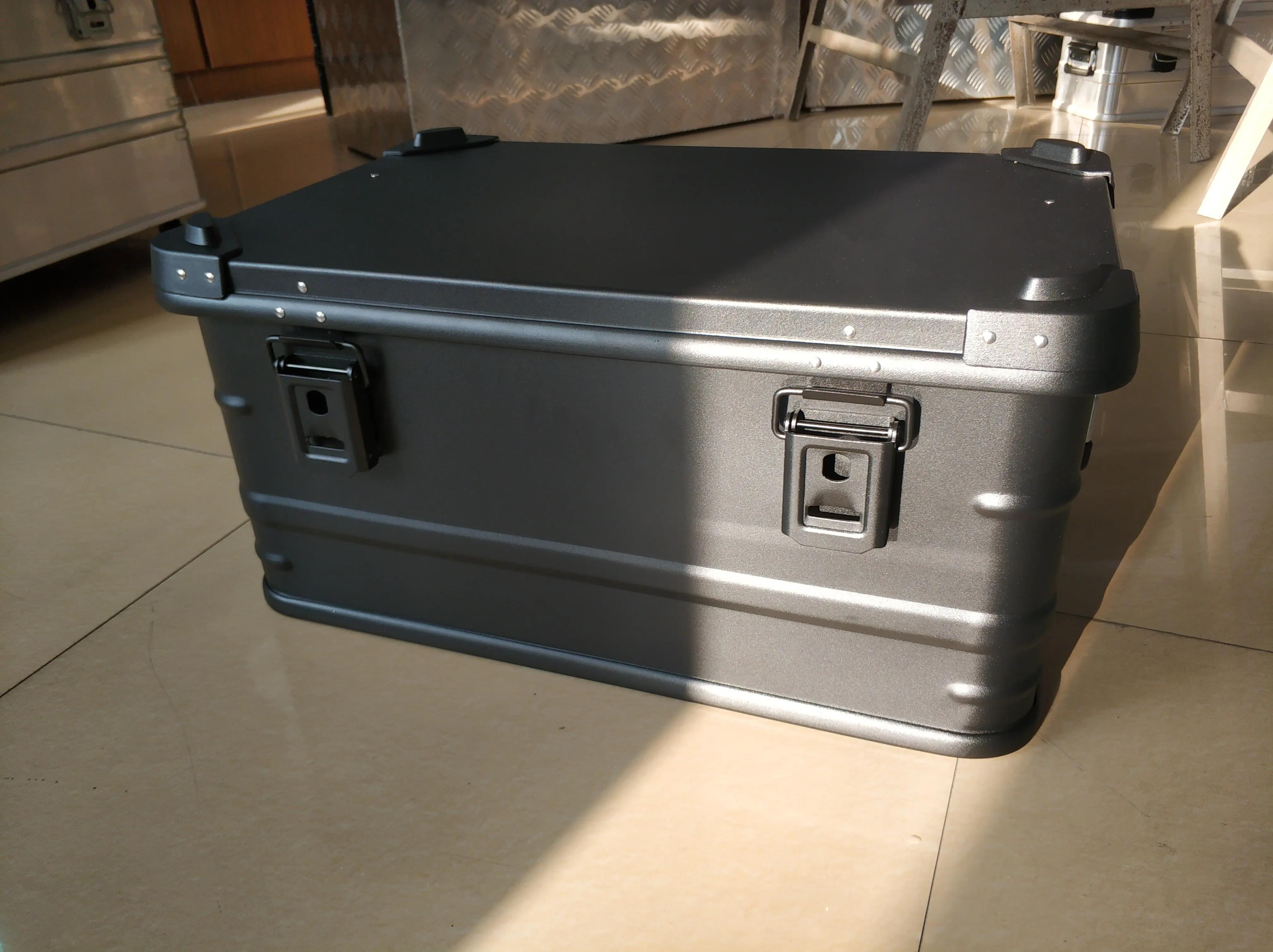 1.5mm Camping Outdoors Army Green Painting Aluminum Storage Box ...