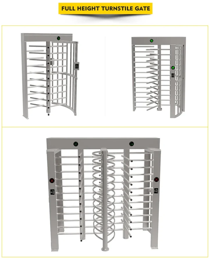 Mechanical Full Height Turnstile Security Equipment Speed Gate Core ...