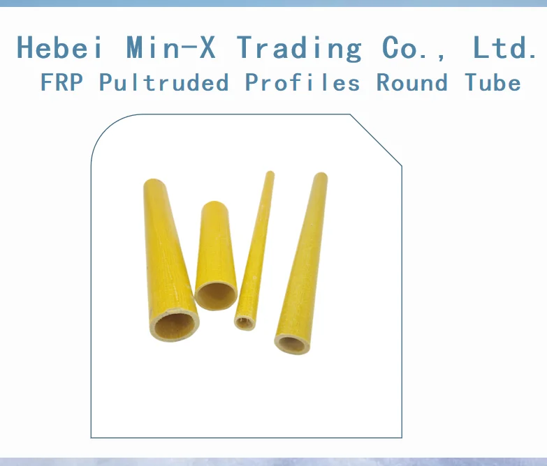 Light Weight High Strength Frp Grp Profile Round Stick Tube Customized ...
