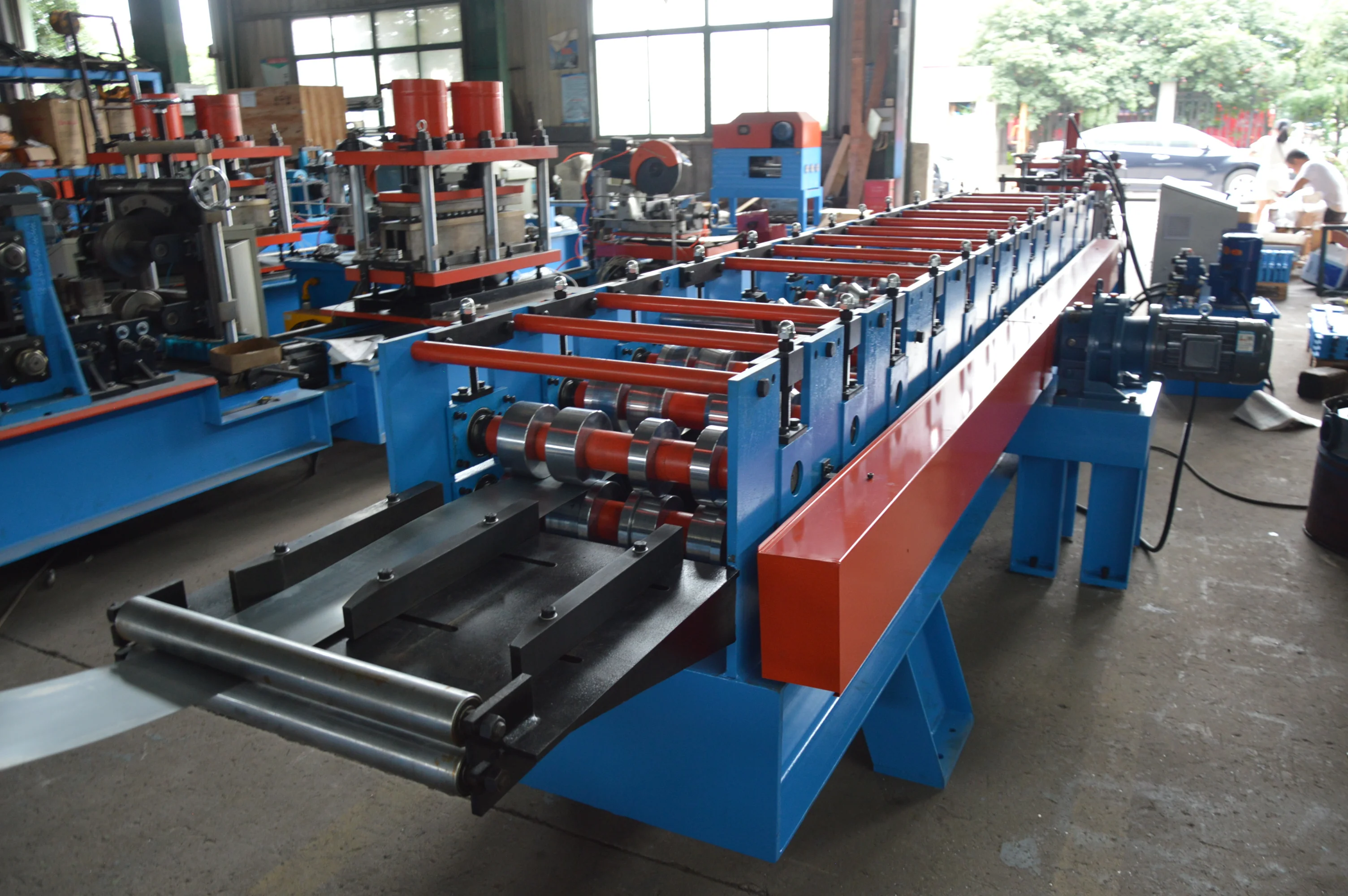 3 in One Double Rows CU Channel and Omega Roll Forming Machine ...