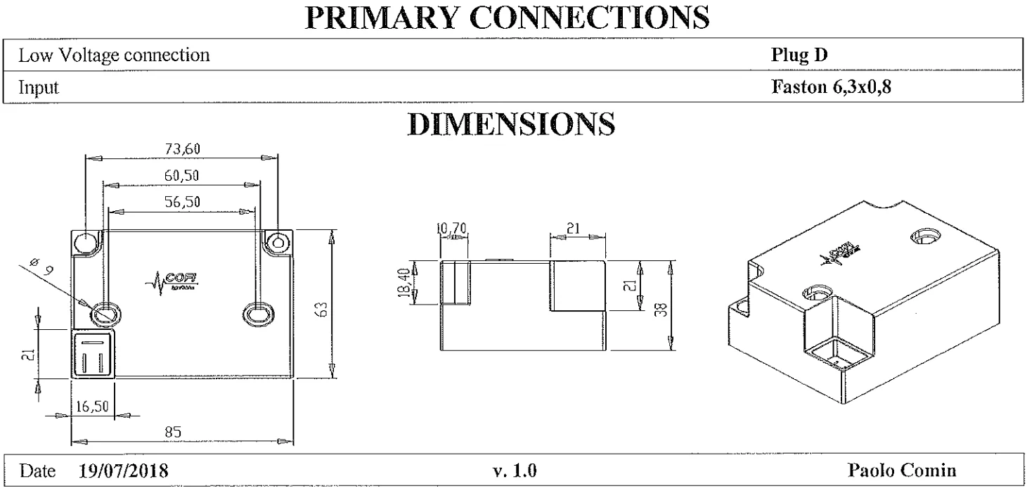 COFI TRK2-30PVD Electronic Ignition Transformer for Gas Burners