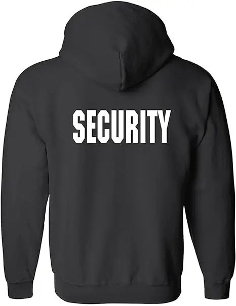 ZX Custom Guard Uniform Security Hoodies Plain Fleece Long Sleeve ...