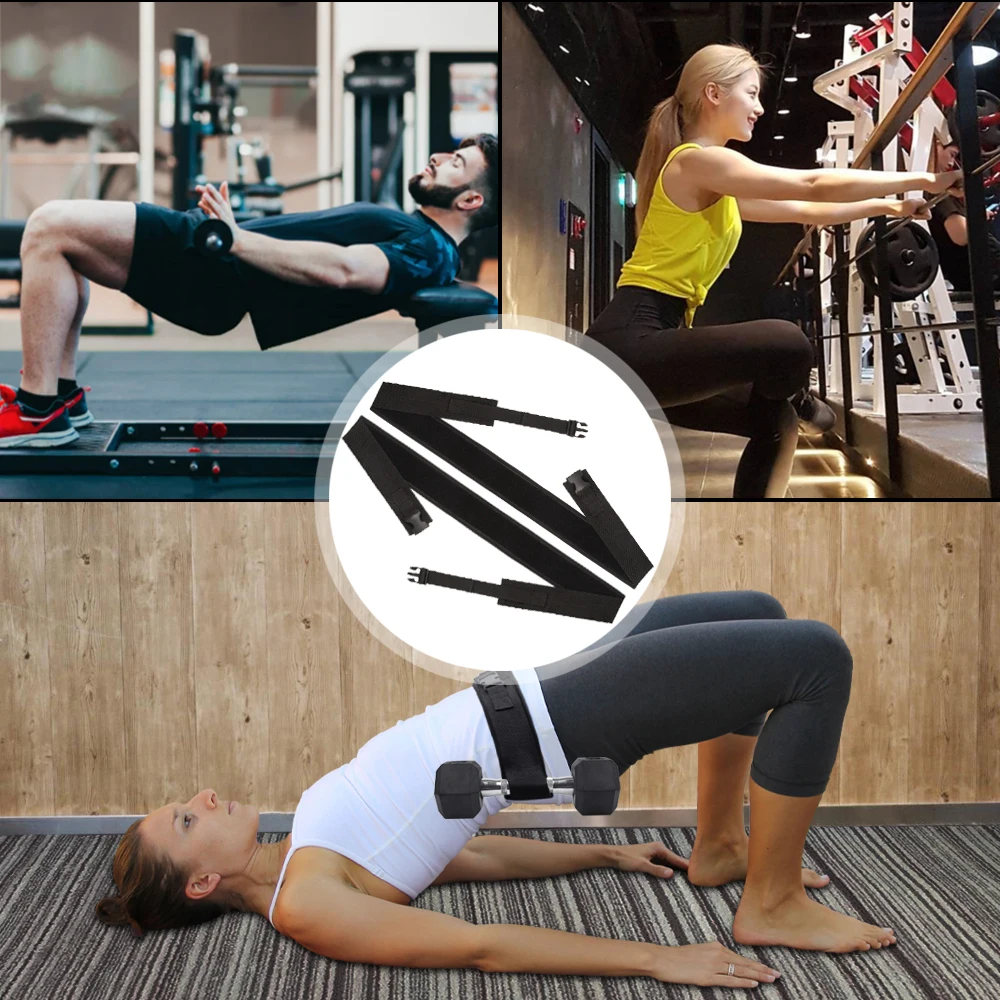 LADYGLOW Weighted Exercise Booty Hip Thrust Belt - Adjustable & Durable