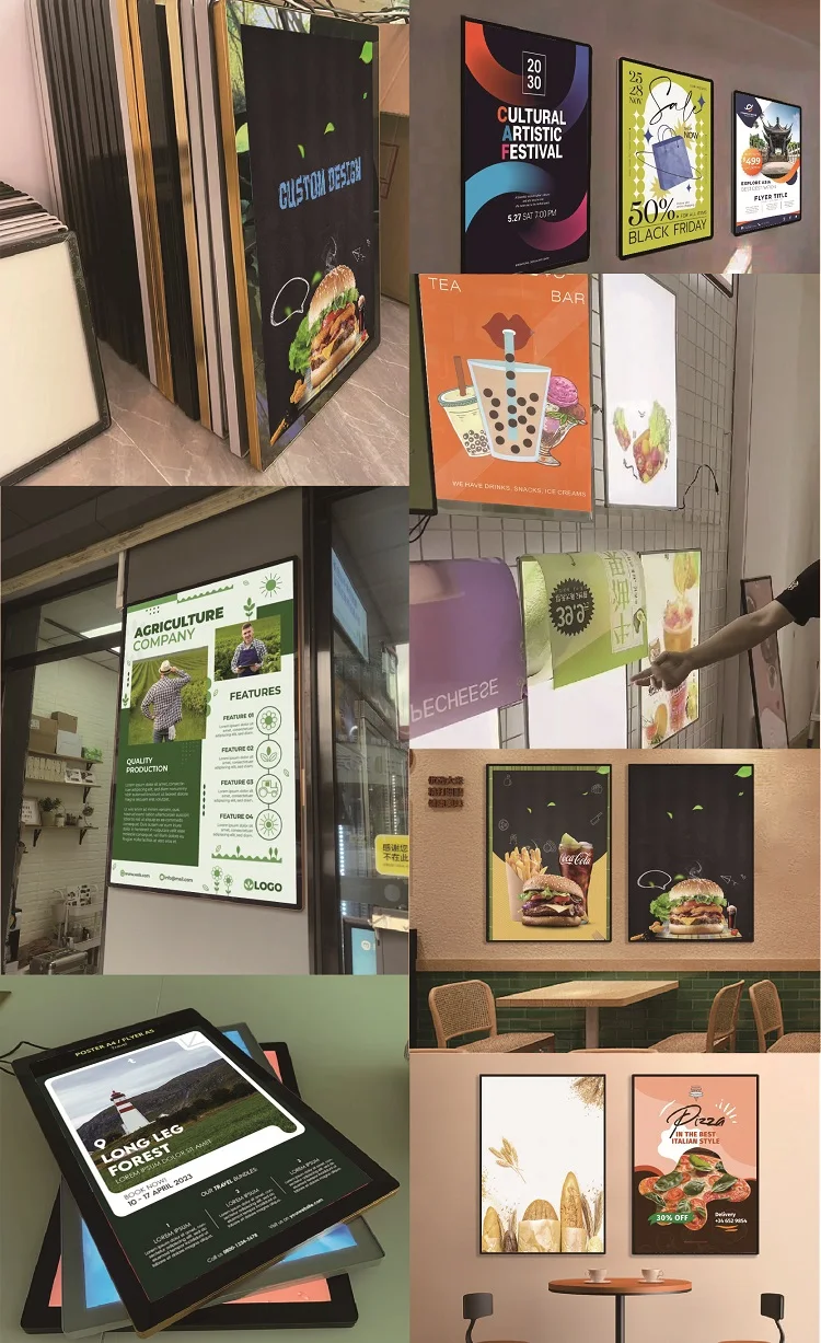 Customized Slim Light Box Menu Light Box Display Ultra-Thin Led Lit ...