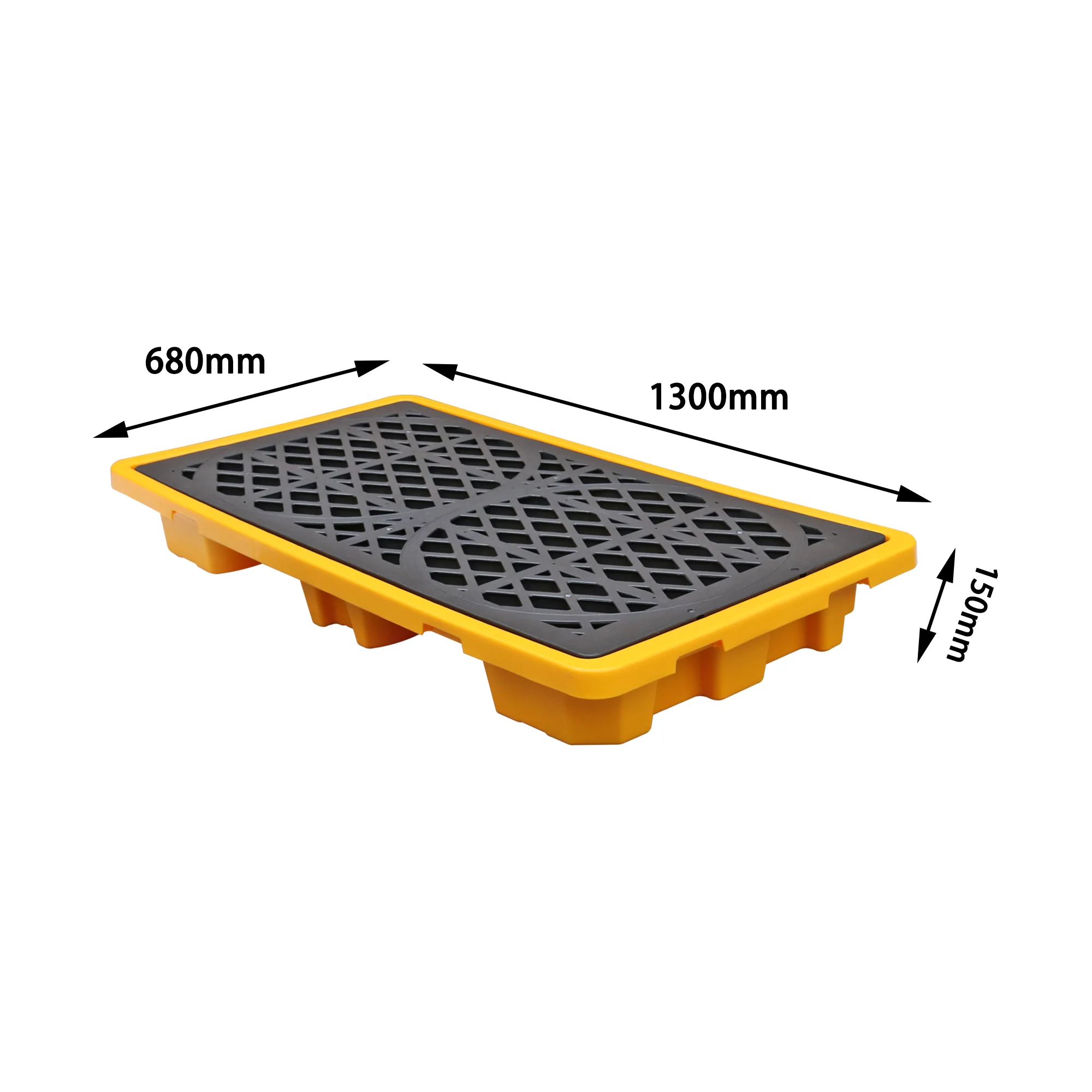 QS Spill Containment Pallet with Removable Grating & Drain Valve Ideal ...