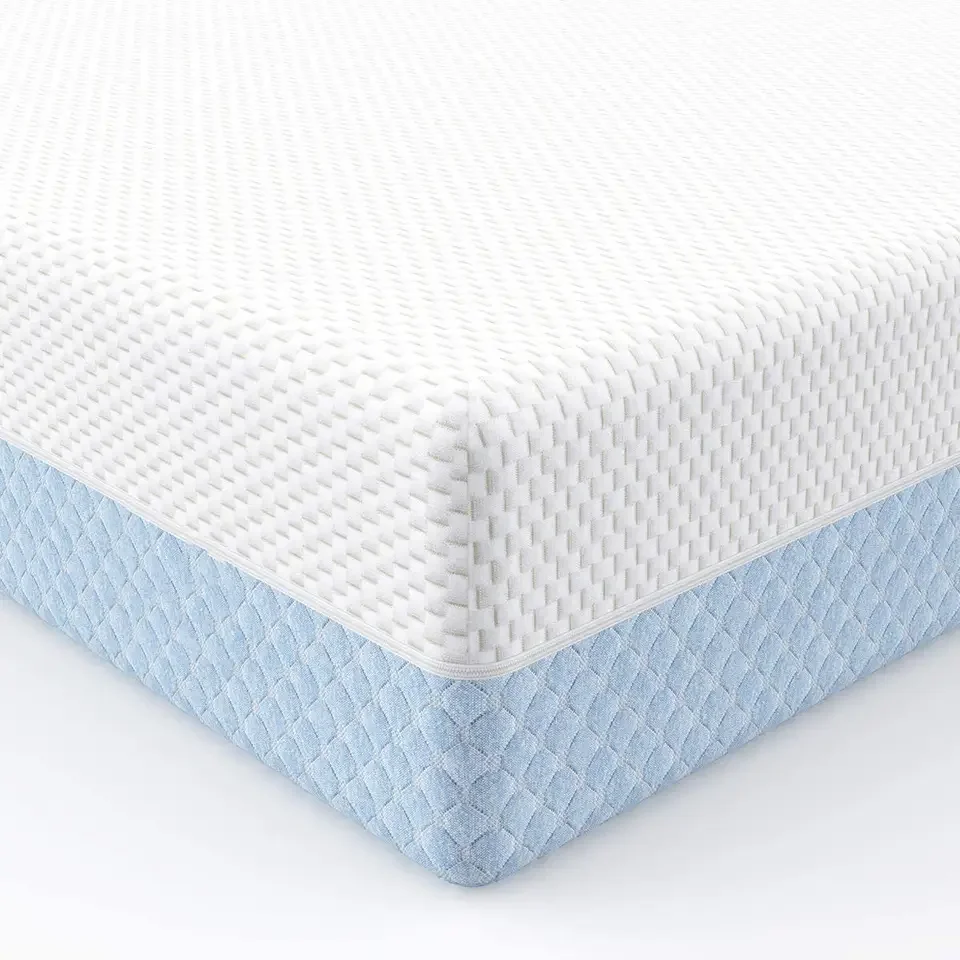 Soft Cotton Fabric High Density Memory Foam Mattress Cover Removable ...