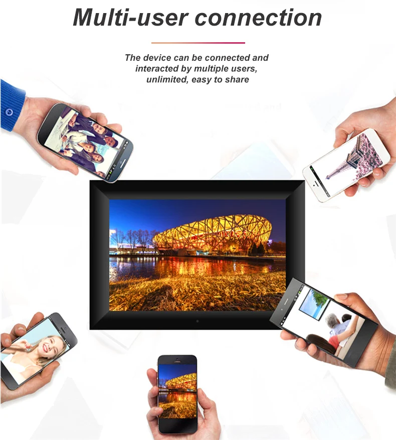 10.1 Inch Android Digital Picture Frame - Smart Touch Screen