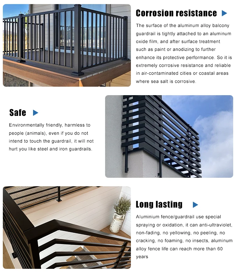 Outdoor Aluminum Metal Stair Design Terrace Deck Aluminum Balcony ...