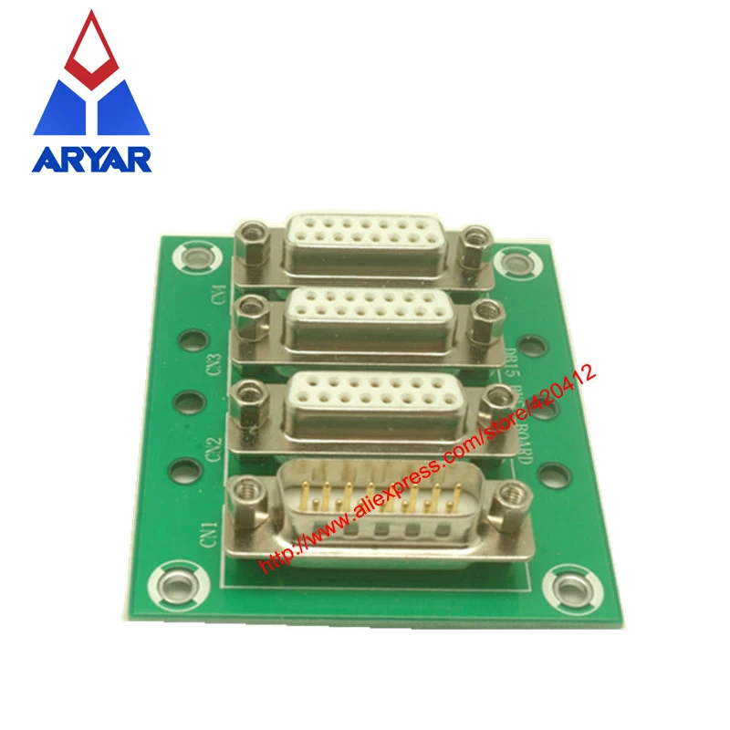 Db15 D-sub Db15 Male To Female Din Rail Mounted Interface Module ...