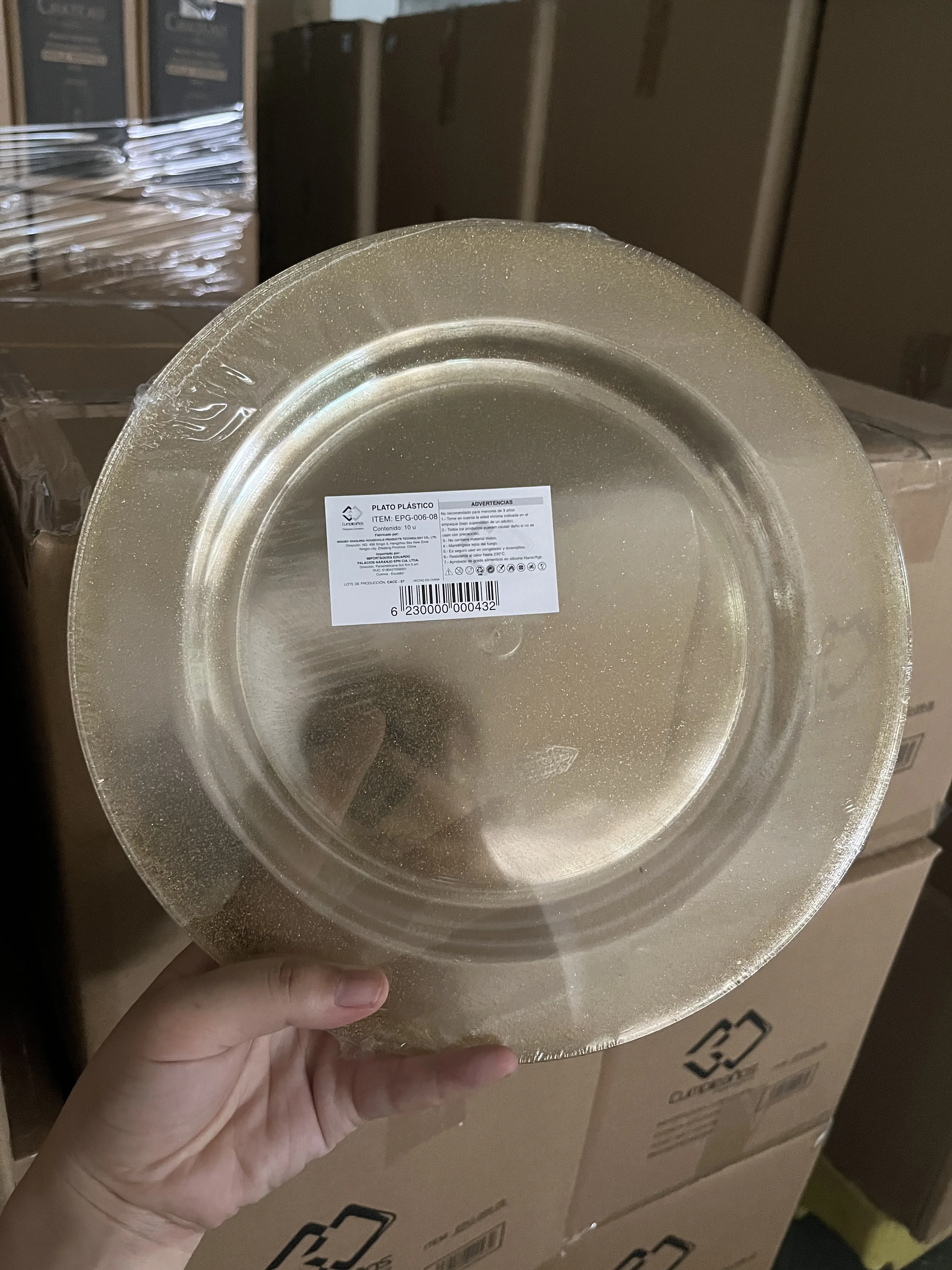 10.25 Inch Hard Disposable Hard Plastic White Plain Dinner Plates Sets ...