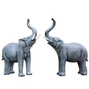 High Quality Life Size Resin Fiberglass Animal Elephant Sculptures ...