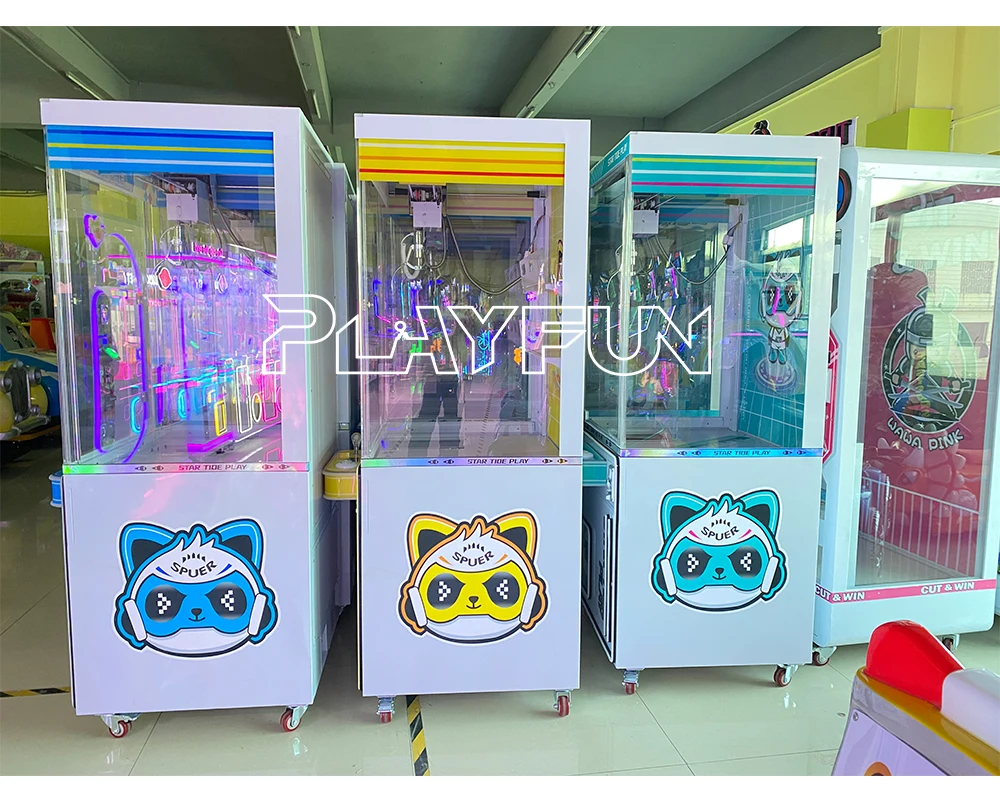 Coin Operated Game Machine Claw Crane Games Star Tide Play Ufo Catchers ...