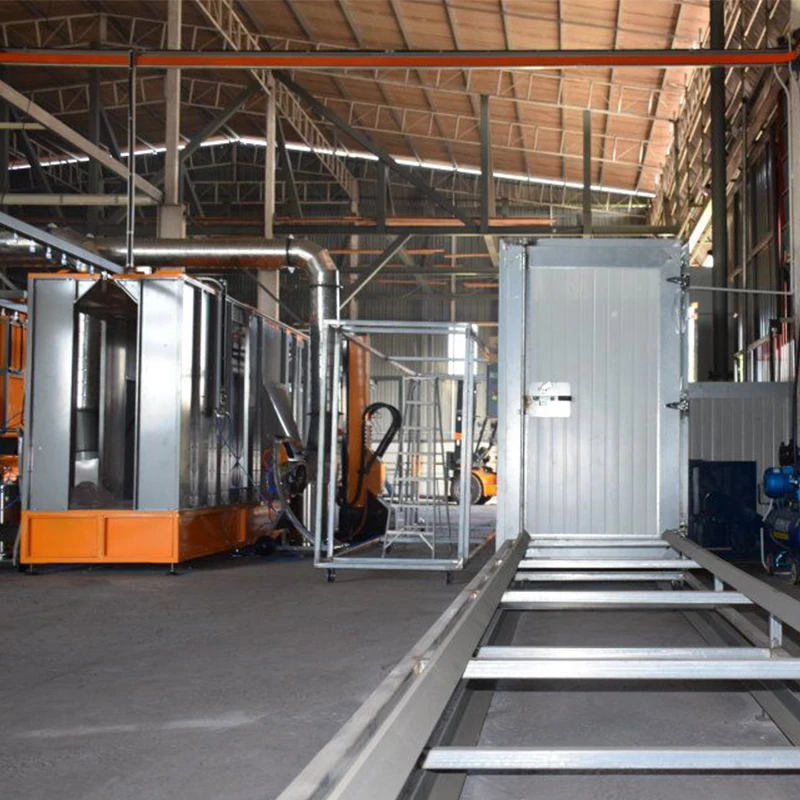 Aluminium Profile Powder Coating Line Automatic Electrostatic Powder ...
