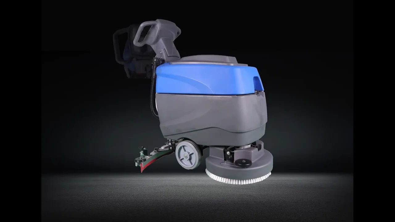 C460s Battery Powered Industrial Walk Behind Concrete Floor Scrubber ...