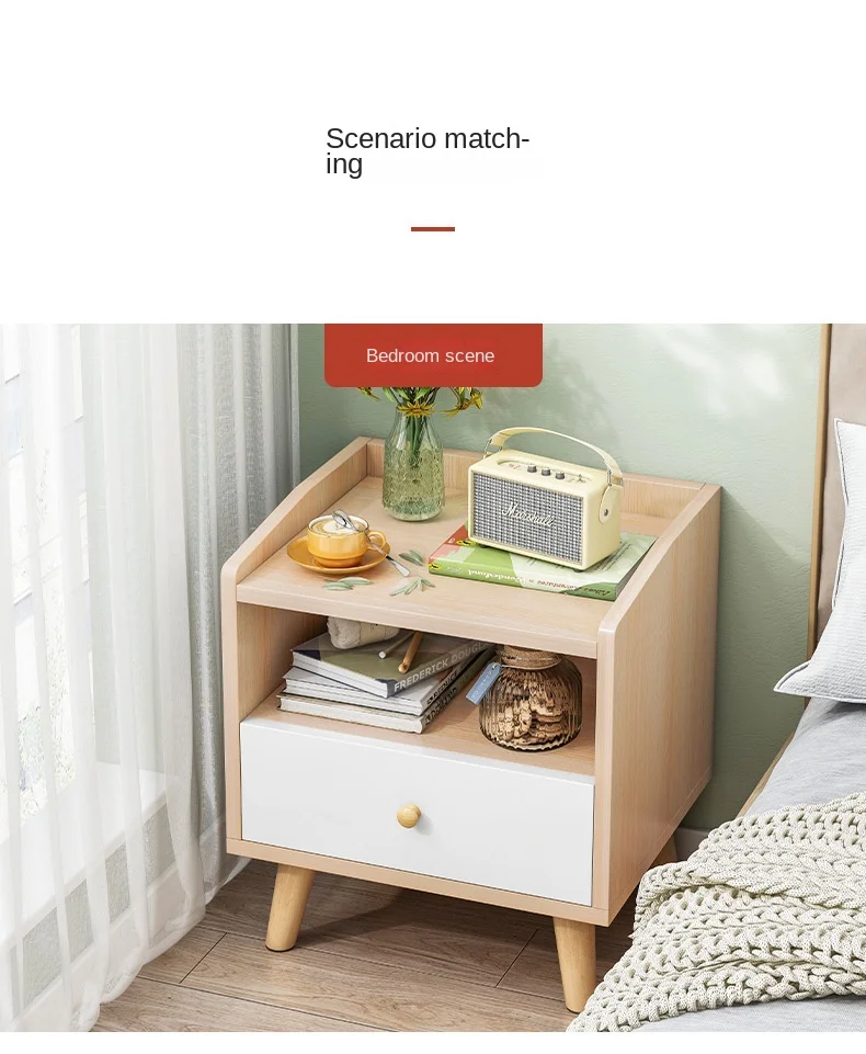 Bedside Table Simple Modern Locker Creative Multi-functional Mini Small ...