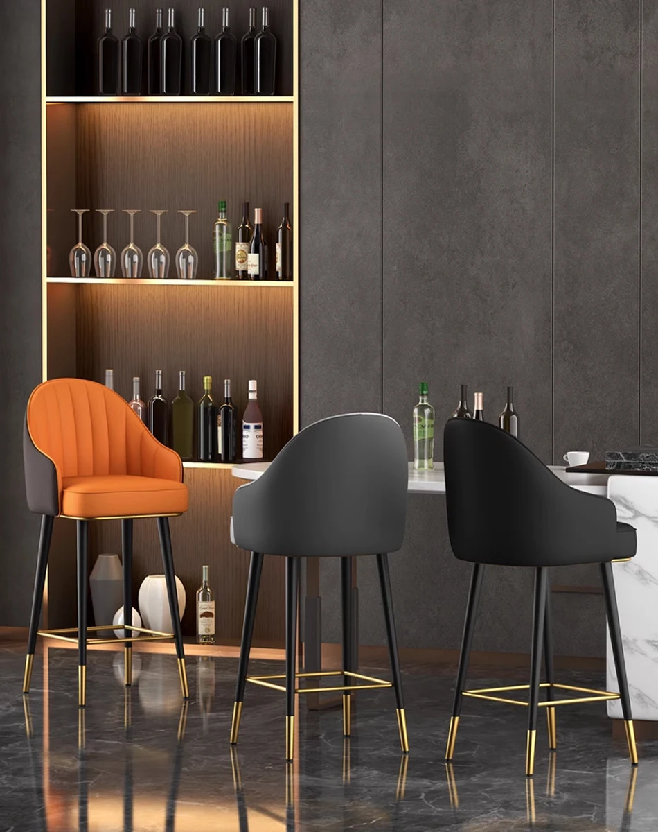 Modern Restaurant Bar Chair High Bar Stool For Kitchen Modern Dining ...
