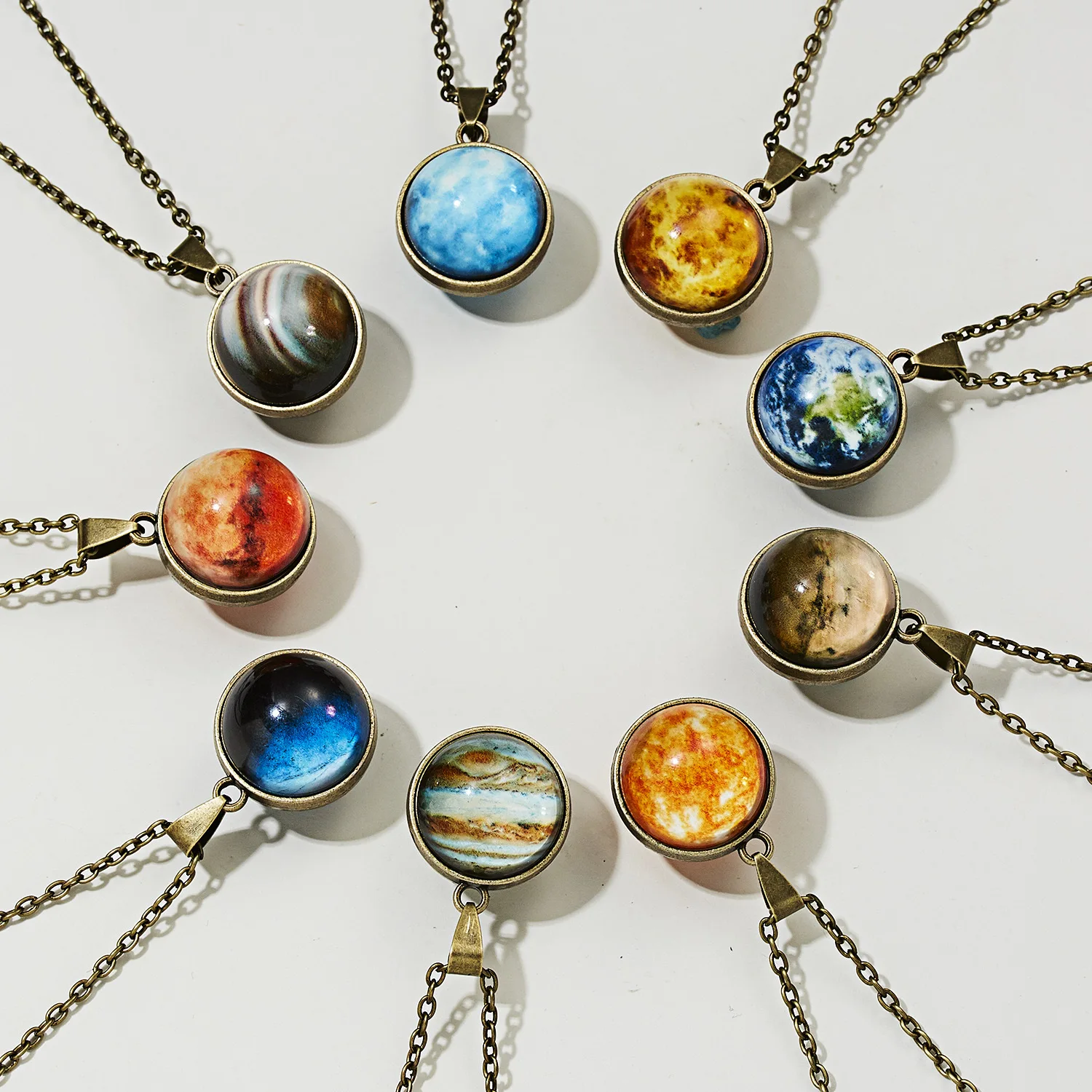 Solar System Necklace Statement Jewelry