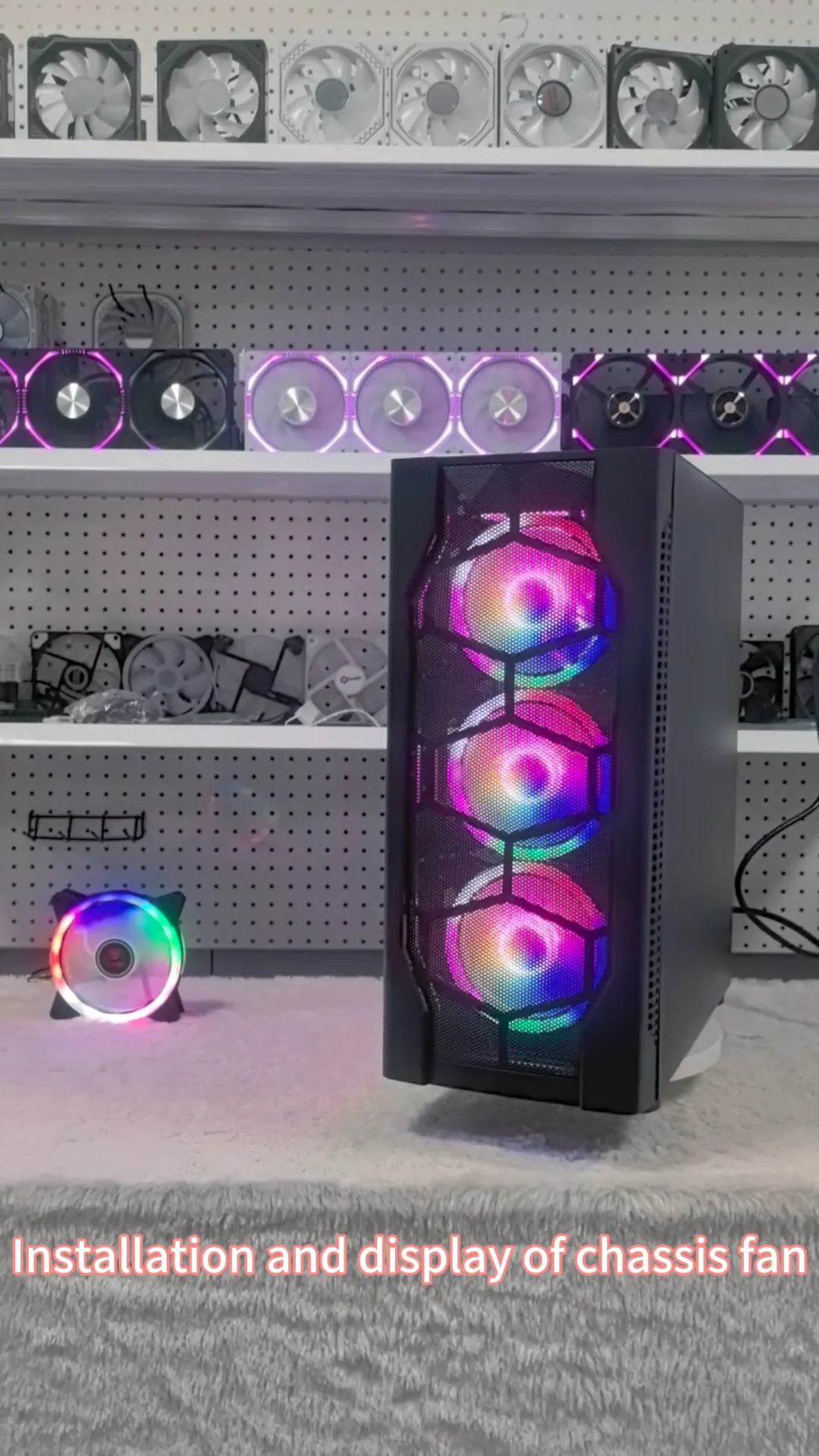 High Quality Gaming Computer Case With Rgb Fans Tempered Glass Desktop ...