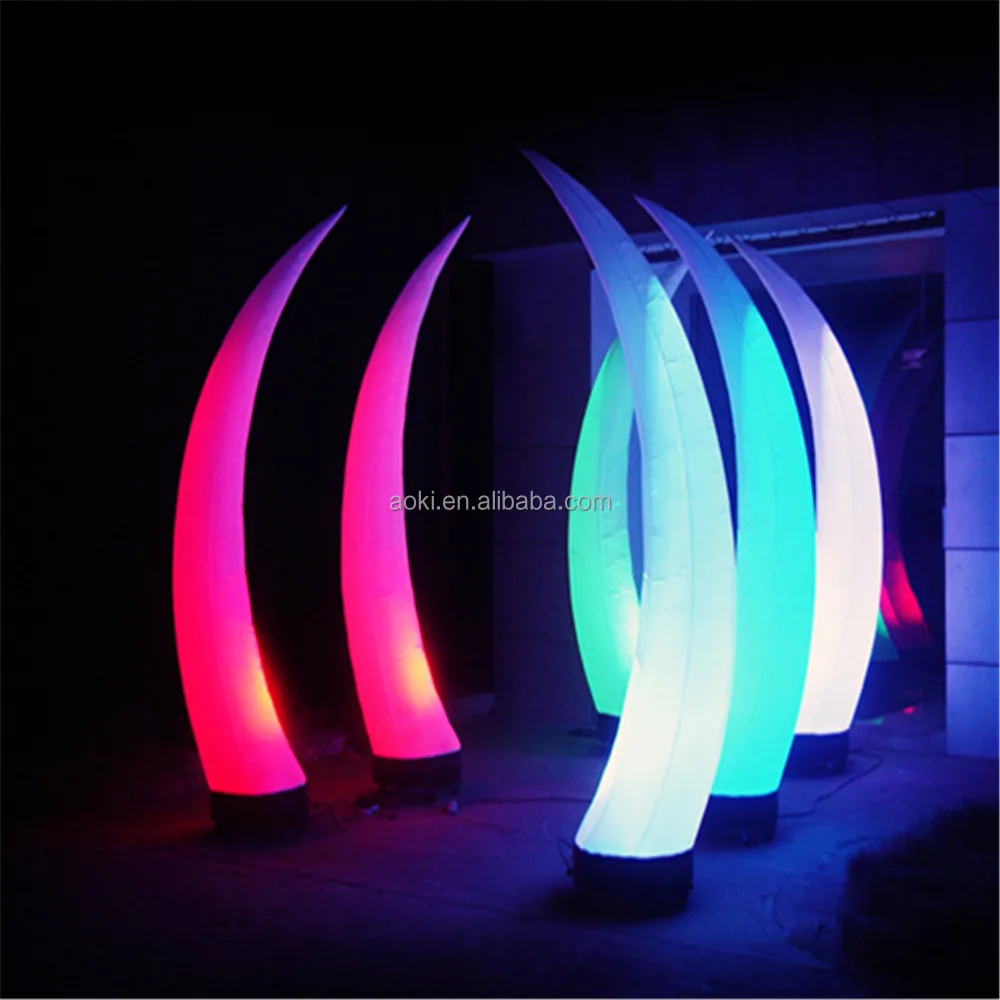 Custom logo LED Inflatable Lighting Pillar, Decoration LED Balloon ...