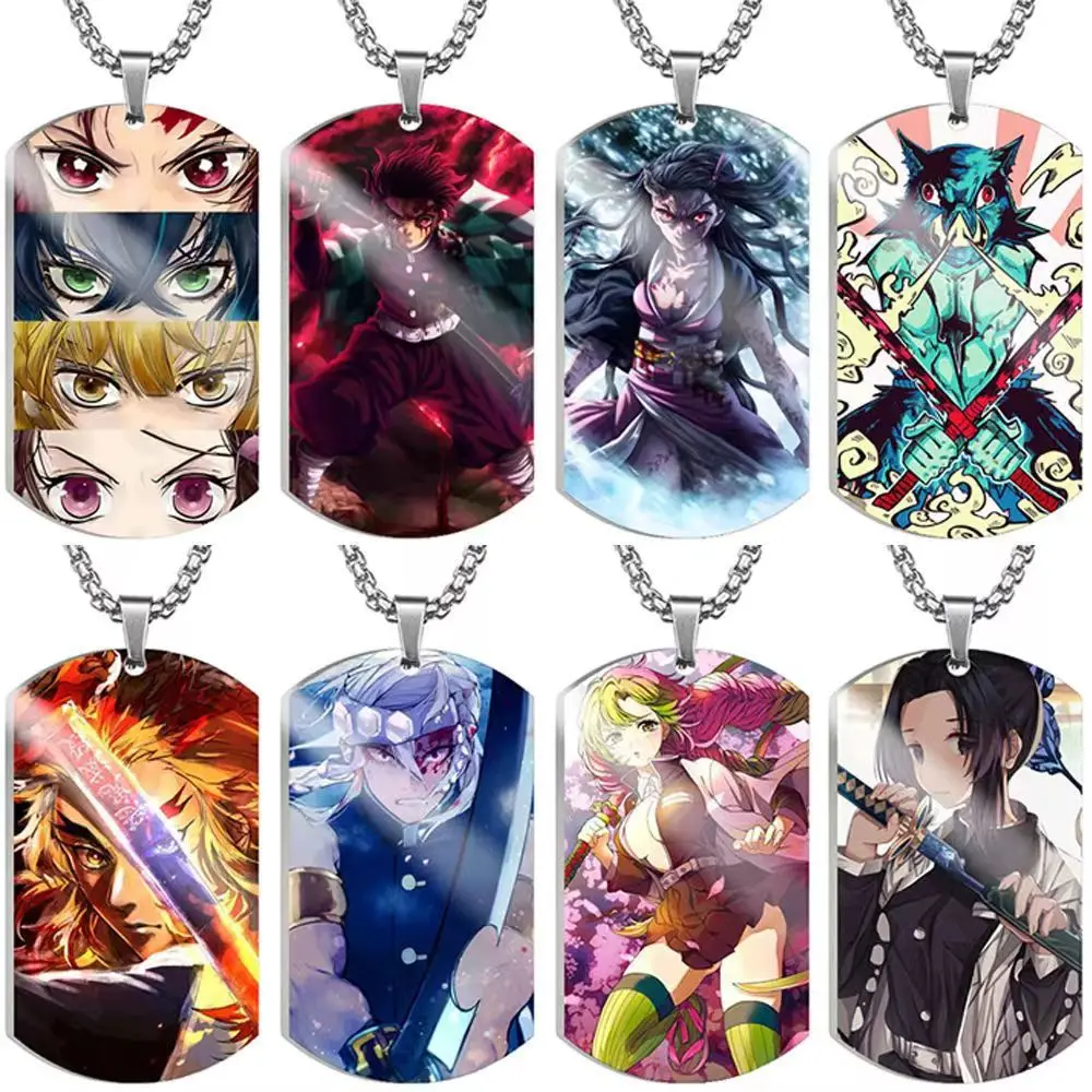 Anime Acrylic Keychains - Collectible Demon Slayer Necklaces
