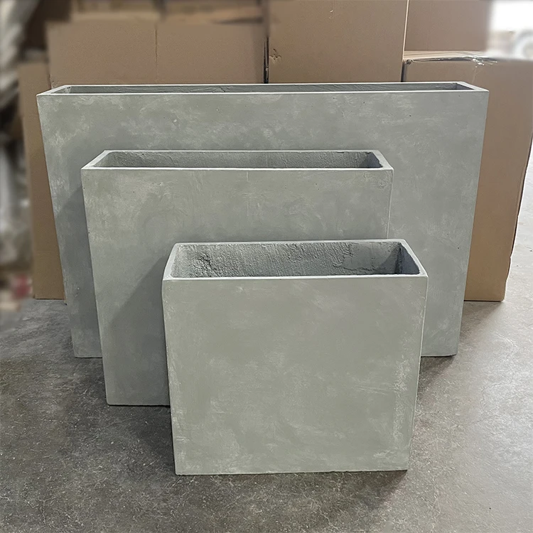 Nordic Large Rectangular Plant Pot - Durable Garden Planter