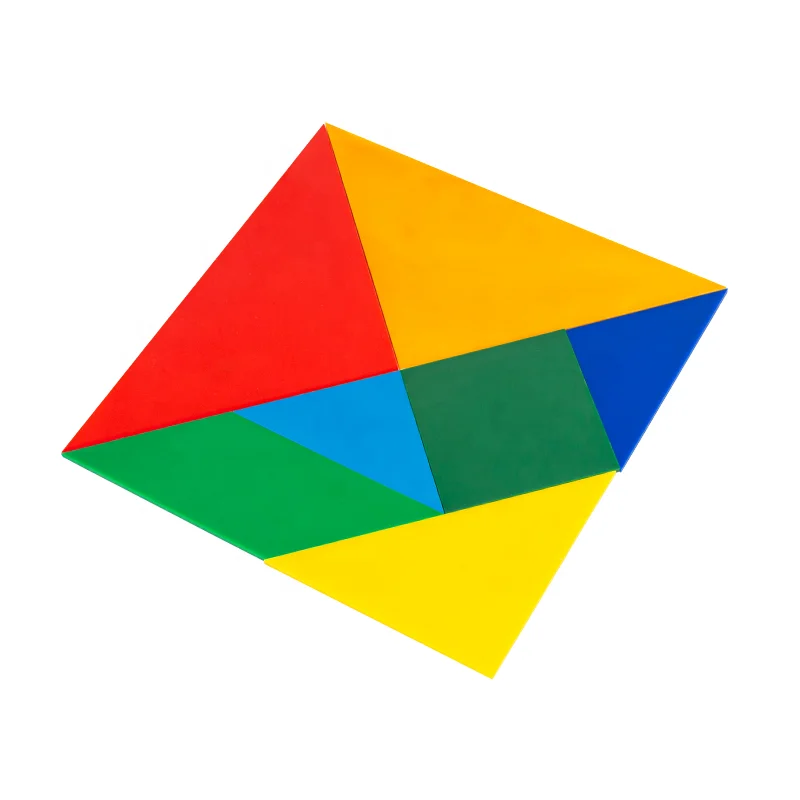 plastic square jigsaw puzzle tangram with magnet| Alibaba.com