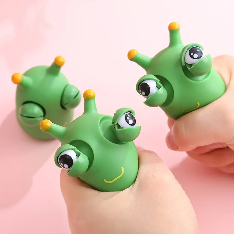 Green Bug Eyes Popping Squeeze Toy Cartoon Eyeball Burst Bug ...