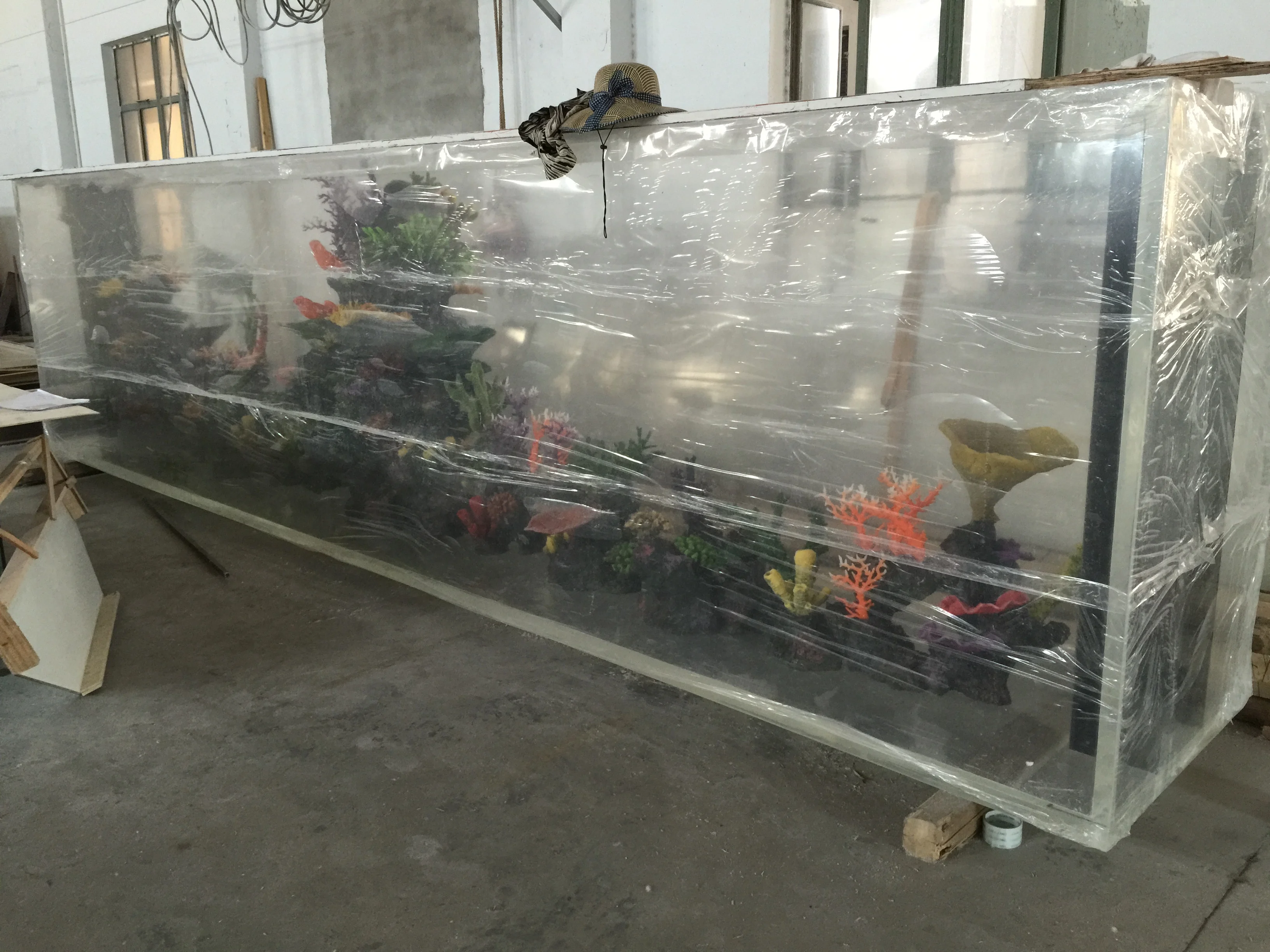 HUASHUAITE Custom Size Pmma Acrylic Fish Tanks 100 Gallon 200 Gallon ...