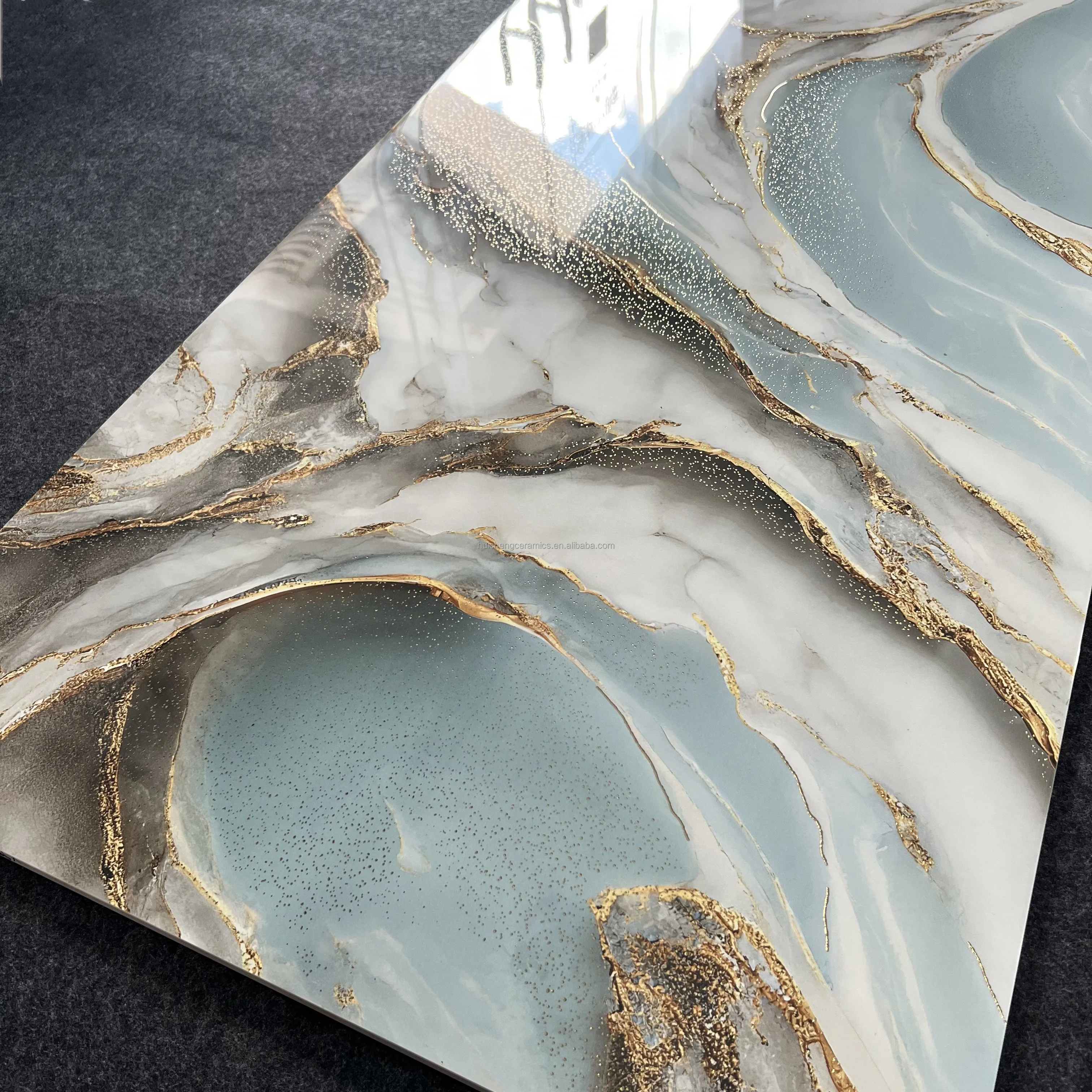 New Designs 600*1200mm Modern Pattern Shiny Gold Line Exclusive Marble ...