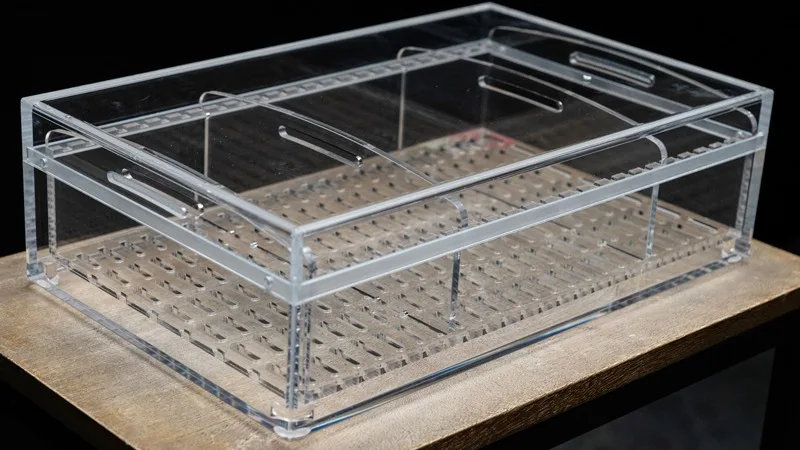 Full Transparent Humidor Cigar Box Large Acrylic Humidor Display ...