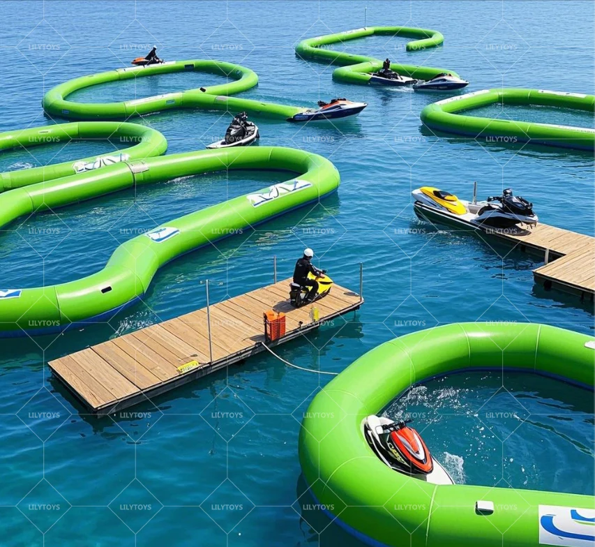 Inflatable Long Tubes Inflatable Swimming Enclosure Portable Floating ...